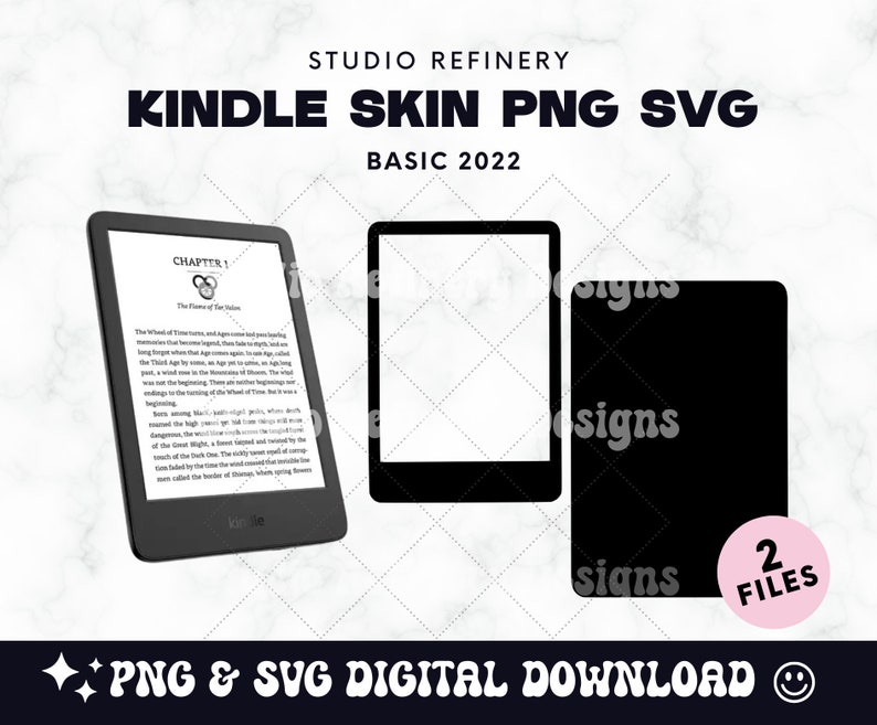 Kindle Basic 2022 Skin Template SVG PNG - Etsy Australia