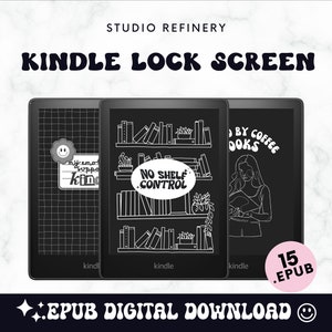 15 Kindle Lock Screens, Ready-made .epub Kindle Paperwhite Lockscreen ...