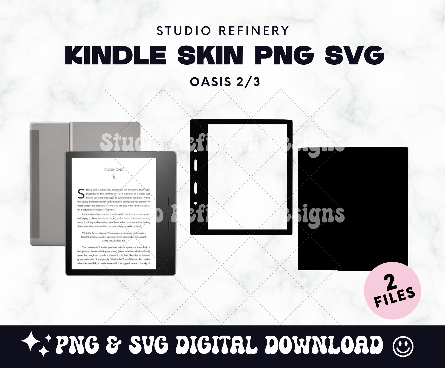 Kindle Oasis Skin Template SVG PNG - Etsy