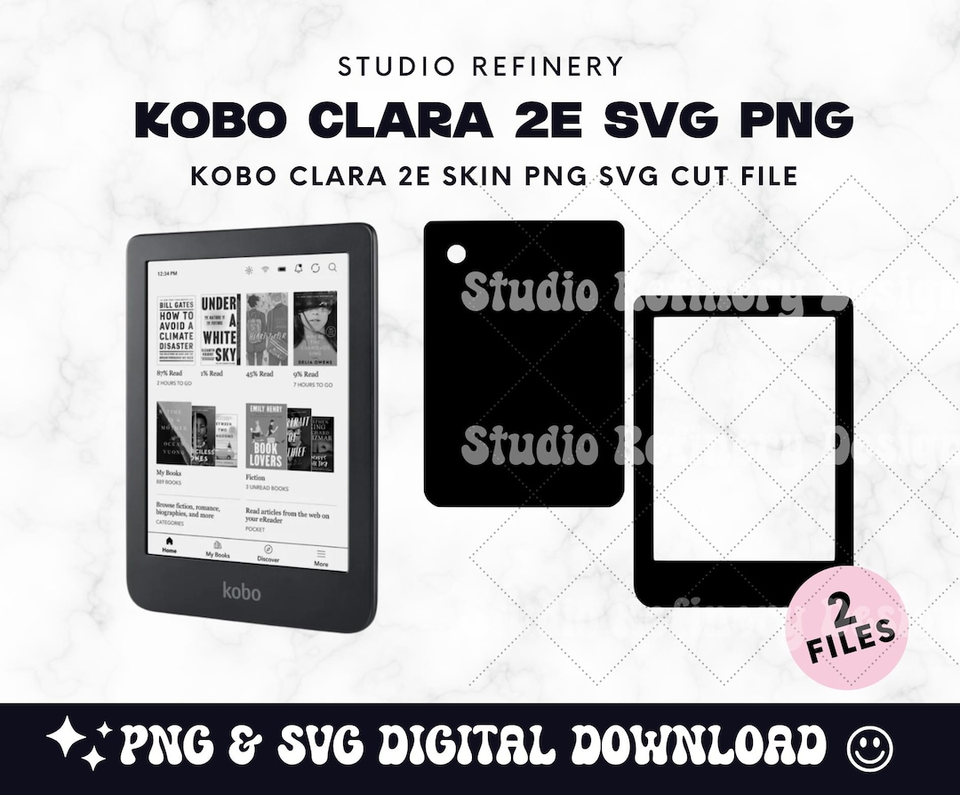 Kobo Clara 2E Skin Template PNG SVG - Etsy