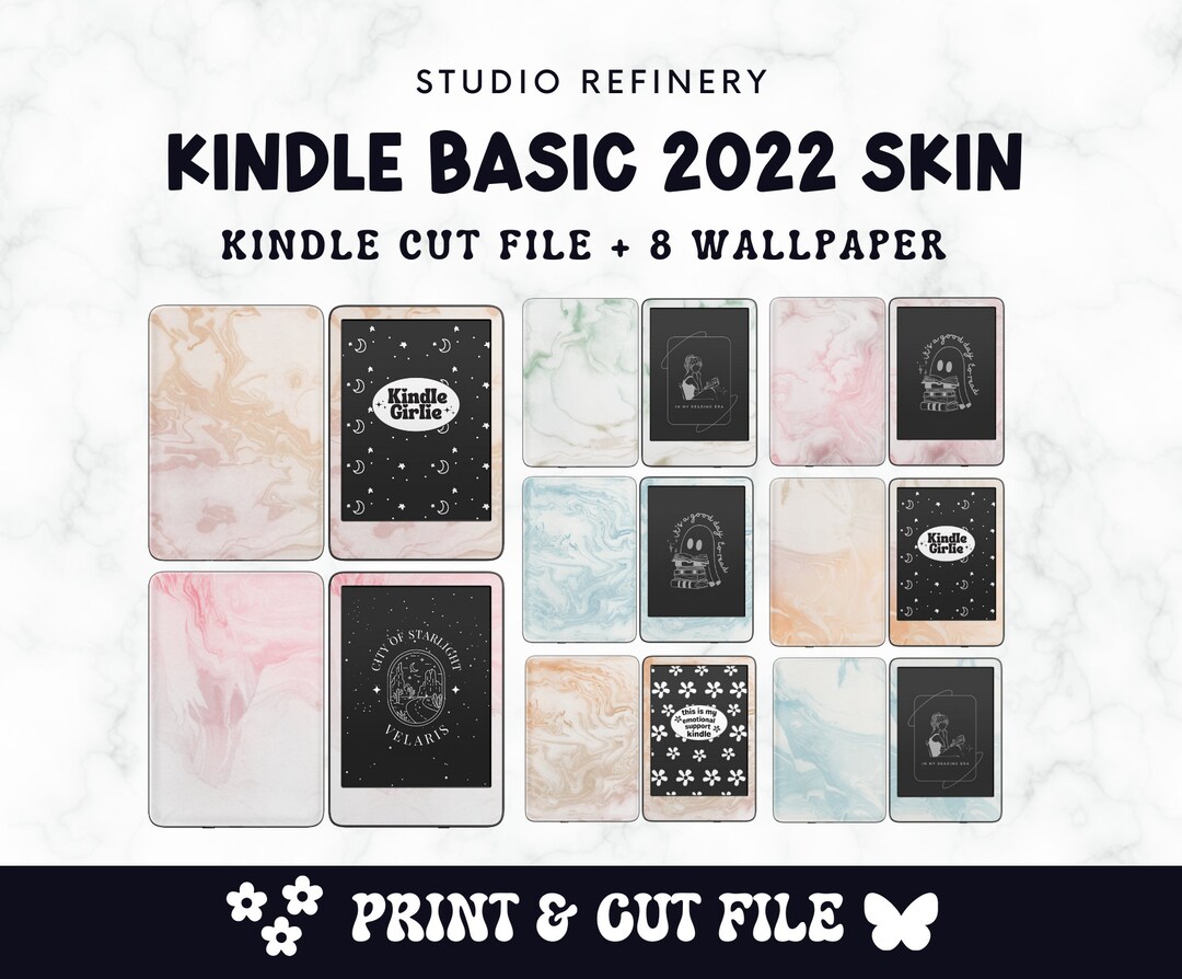8 Pastel Marble Kindle Skin, Aesthetic Skins for Amazon Kindle Basic ...