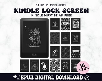 15 Kindle Lock Screens, Ready-made .epub Kindle Paperwhite Lockscreen ...