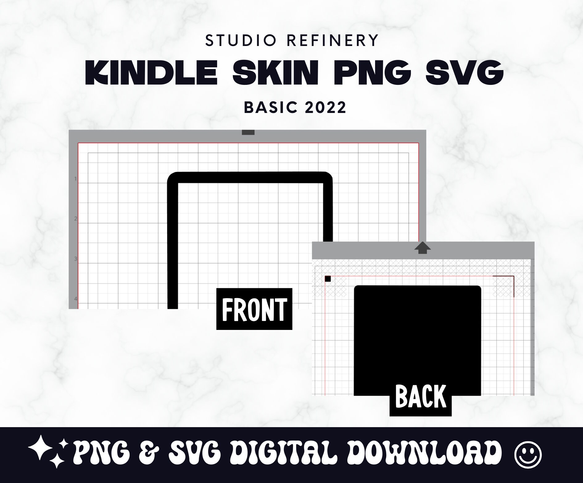 Kindle Basic 2022 Skin Template SVG PNG - Etsy