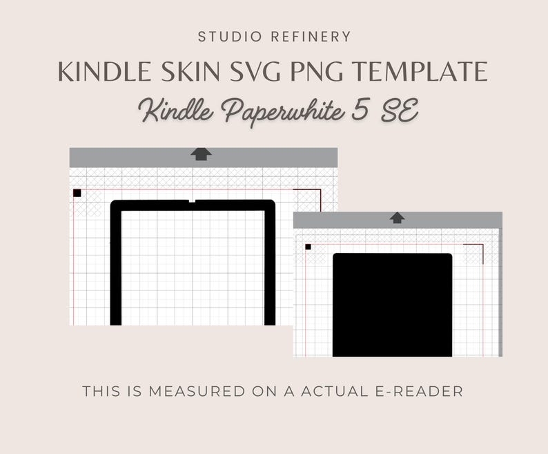 Kindle Paperwhite 5 SE Skin Template PNG SVG - Etsy