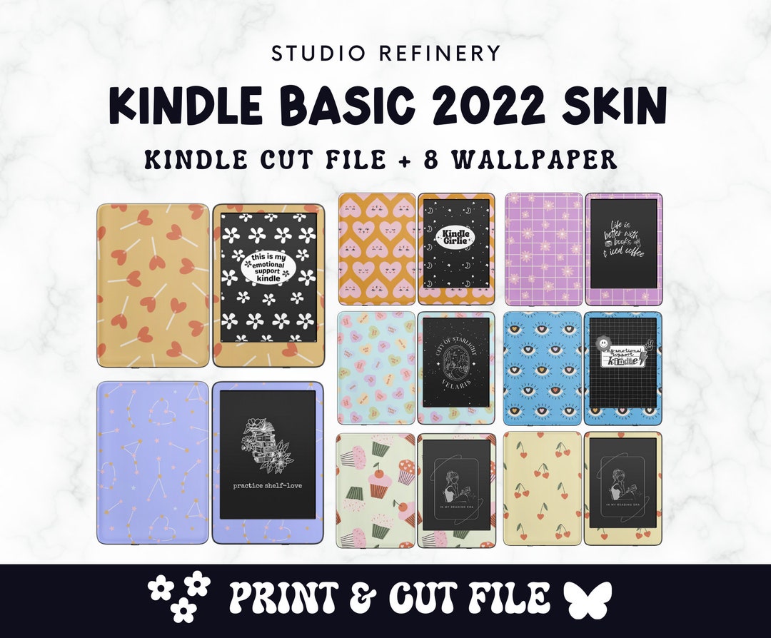 8 Cute Pastel Kindle Skin, Aesthetic Skins for Amazon Kindle Basic ...