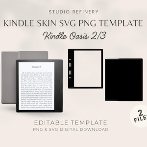 Kindle Oasis Skin Template SVG PNG - Etsy