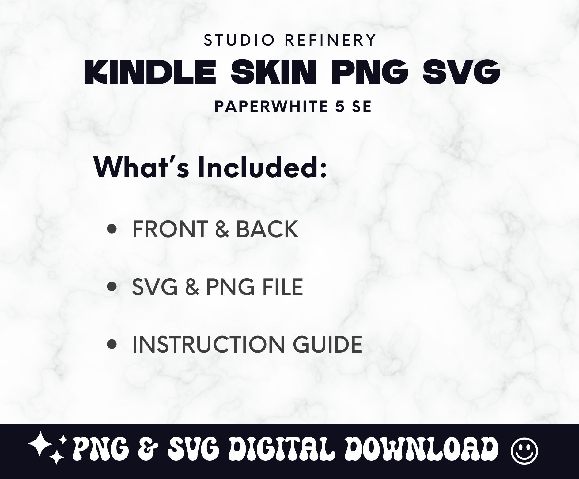 Kindle Paperwhite 5 SE Skin Template PNG SVG - Etsy