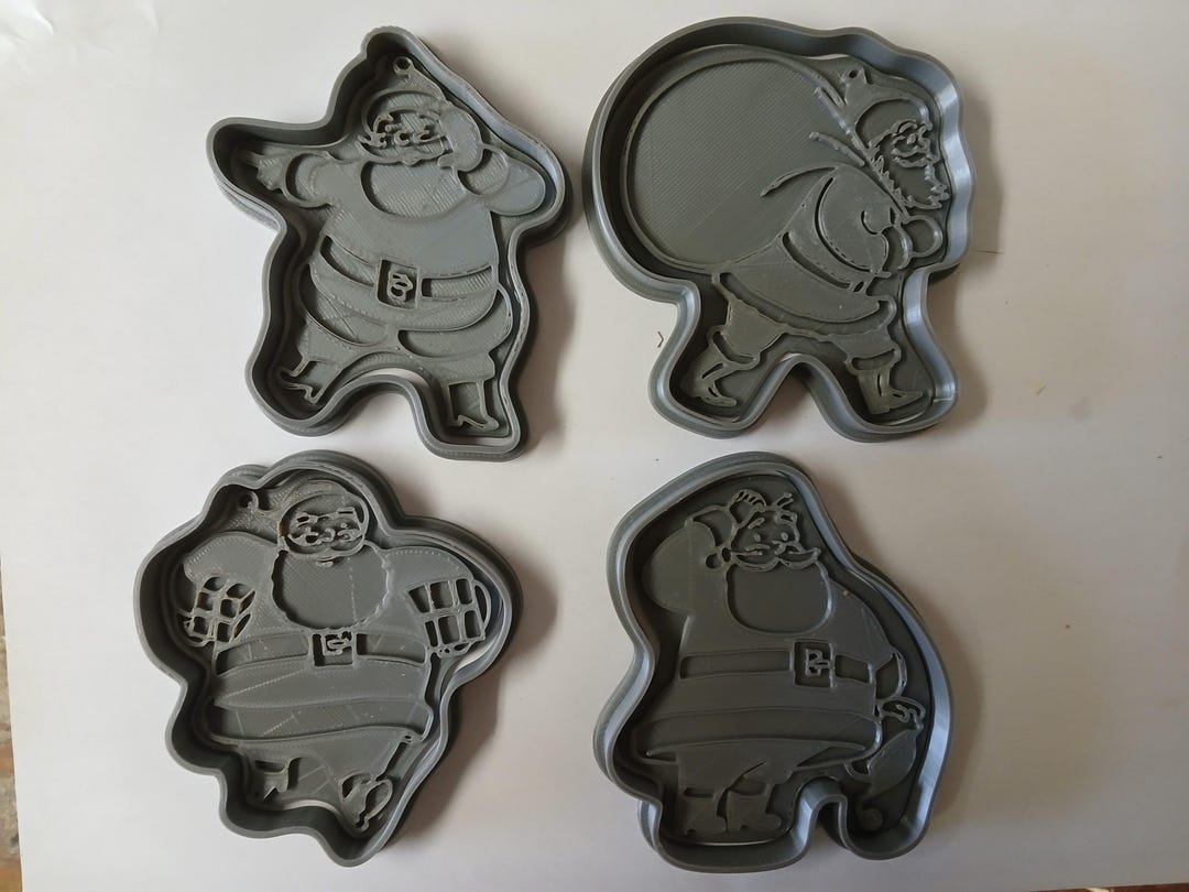 Santa Cookie Cutters Set 1 - Etsy