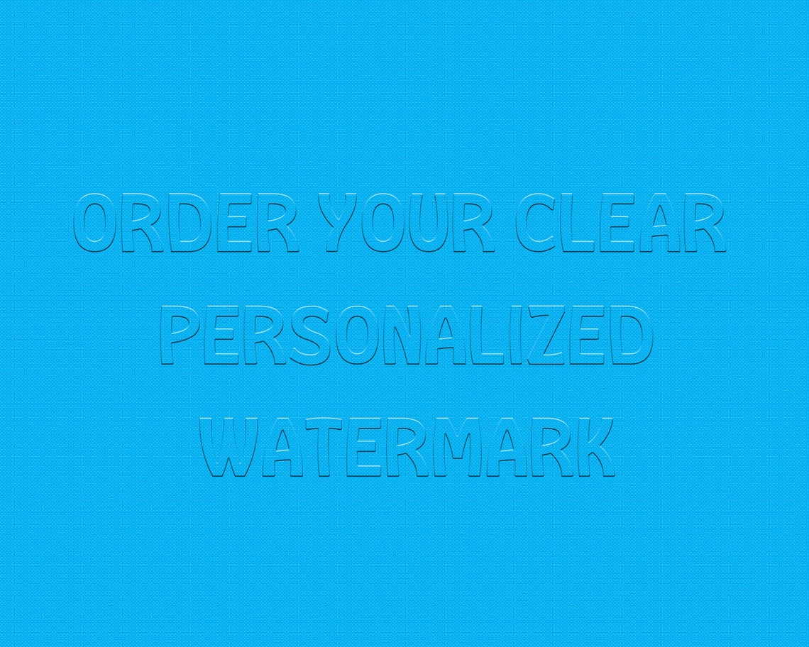 Clear Watermark Transparent Watermark Custom Typography Watermark Text ...