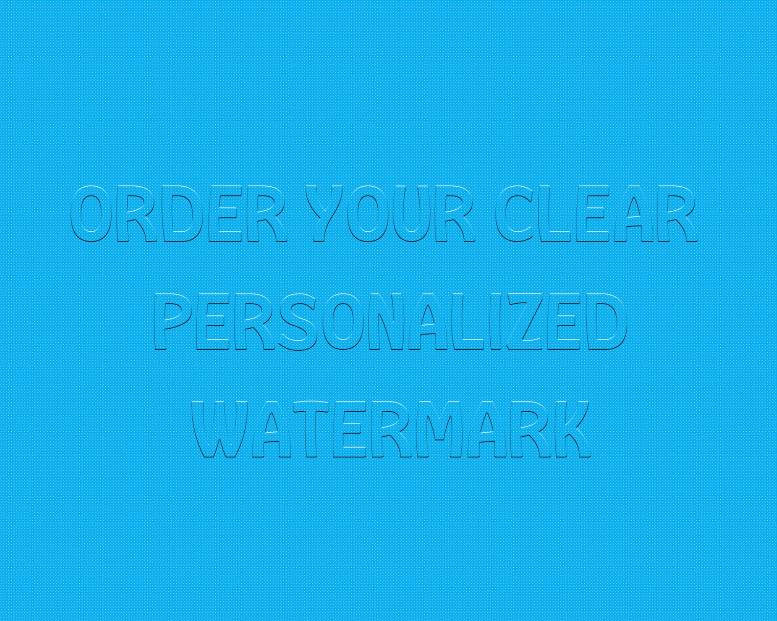 Clear Watermark Transparent Watermark Custom Typography Watermark Text ...
