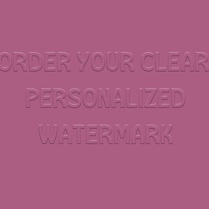 Clear Watermark Transparent Watermark Custom Typography Watermark Text ...
