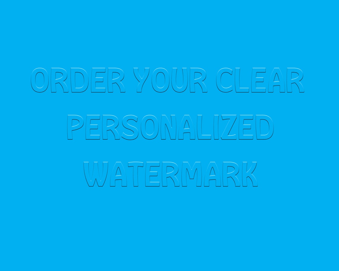 Clear Watermark Transparent Watermark Custom Typography Watermark Text ...
