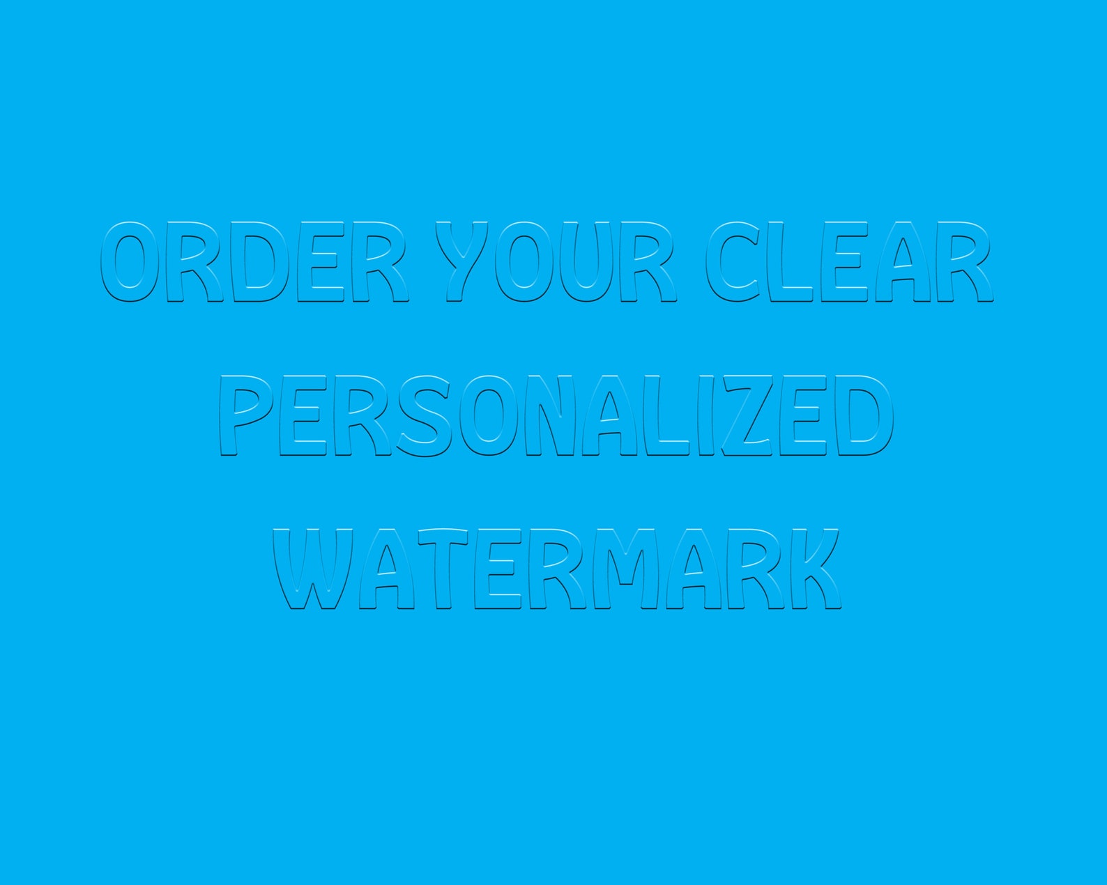 Clear Watermark Transparent Watermark Custom Typography Watermark Text ...