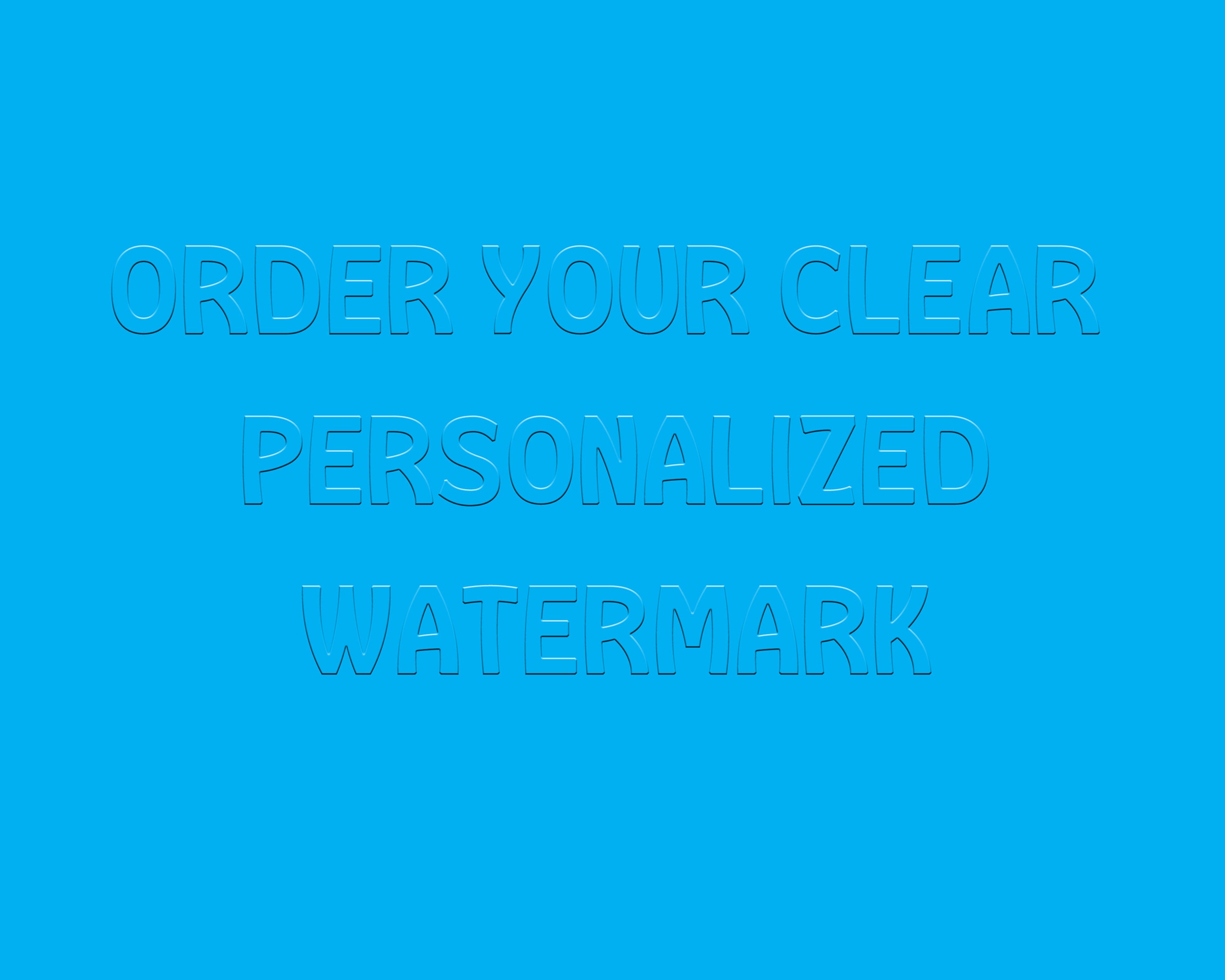 Clear Watermark Transparent Watermark Custom Typography Watermark Text ...