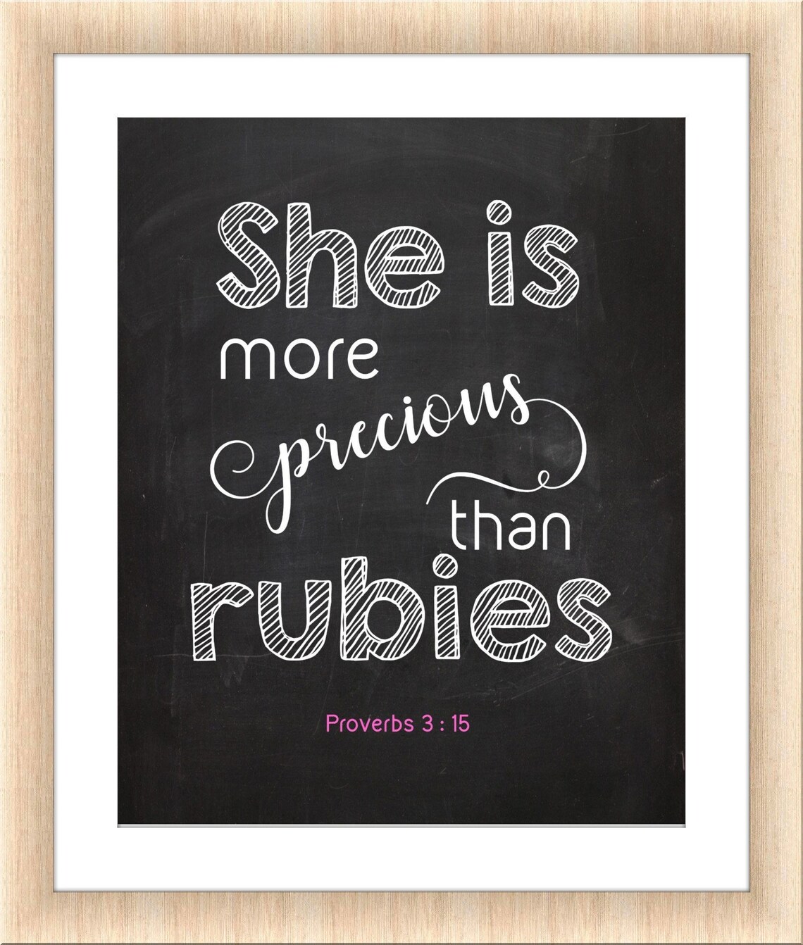 She is More Precious Than Rubies Printable Proverbs Quote, Mothers Day ...