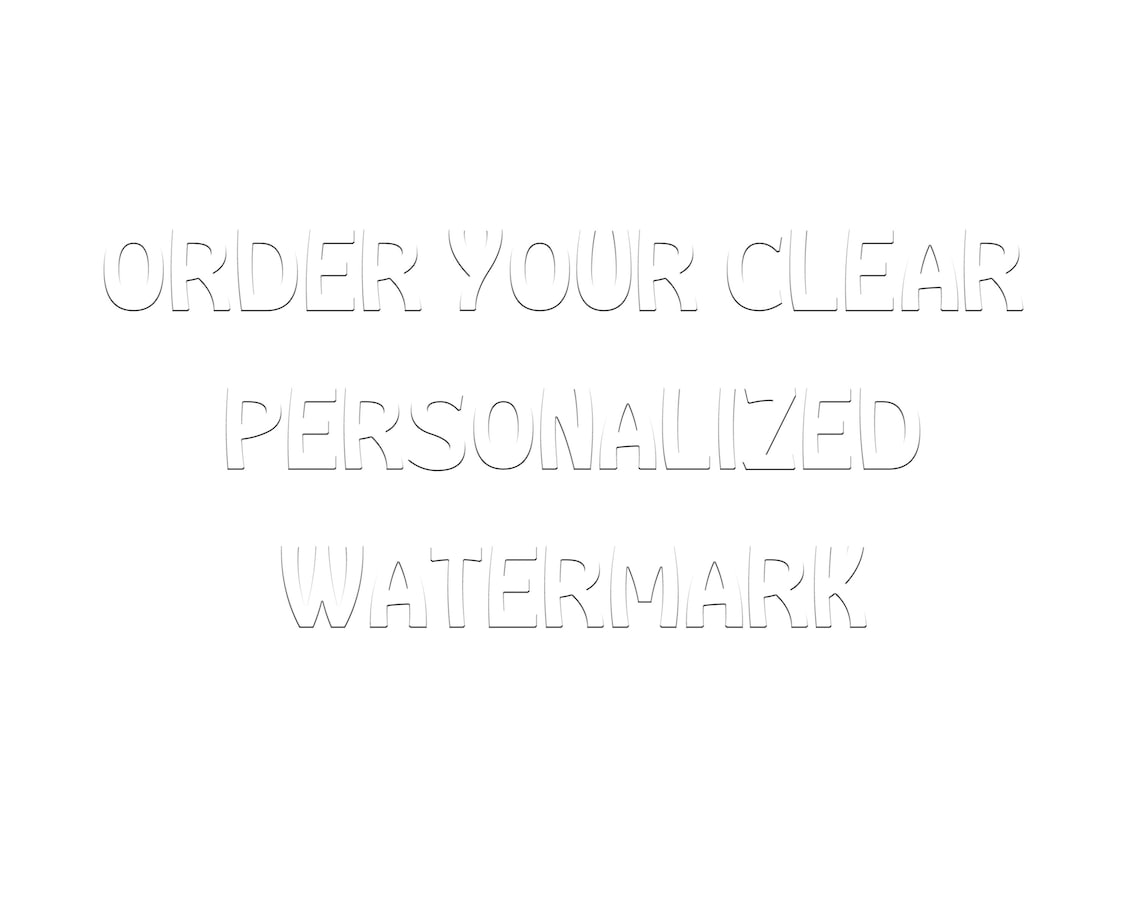 Clear Watermark Transparent Watermark Custom Typography Watermark Text ...
