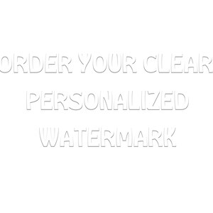 Clear Watermark Transparent Watermark Custom Typography - Etsy