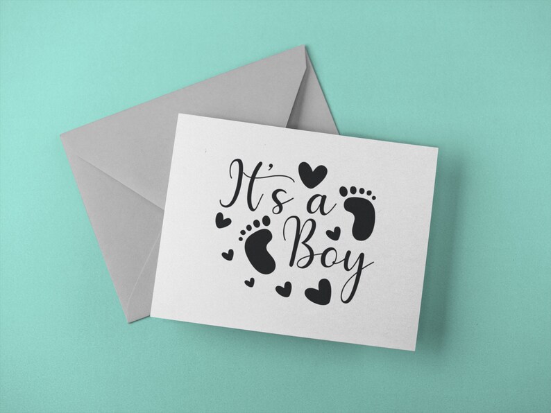 It's a Boy Svg, Baby Footprint Svg, Baby Boy Svg, Footprint Clipart ...