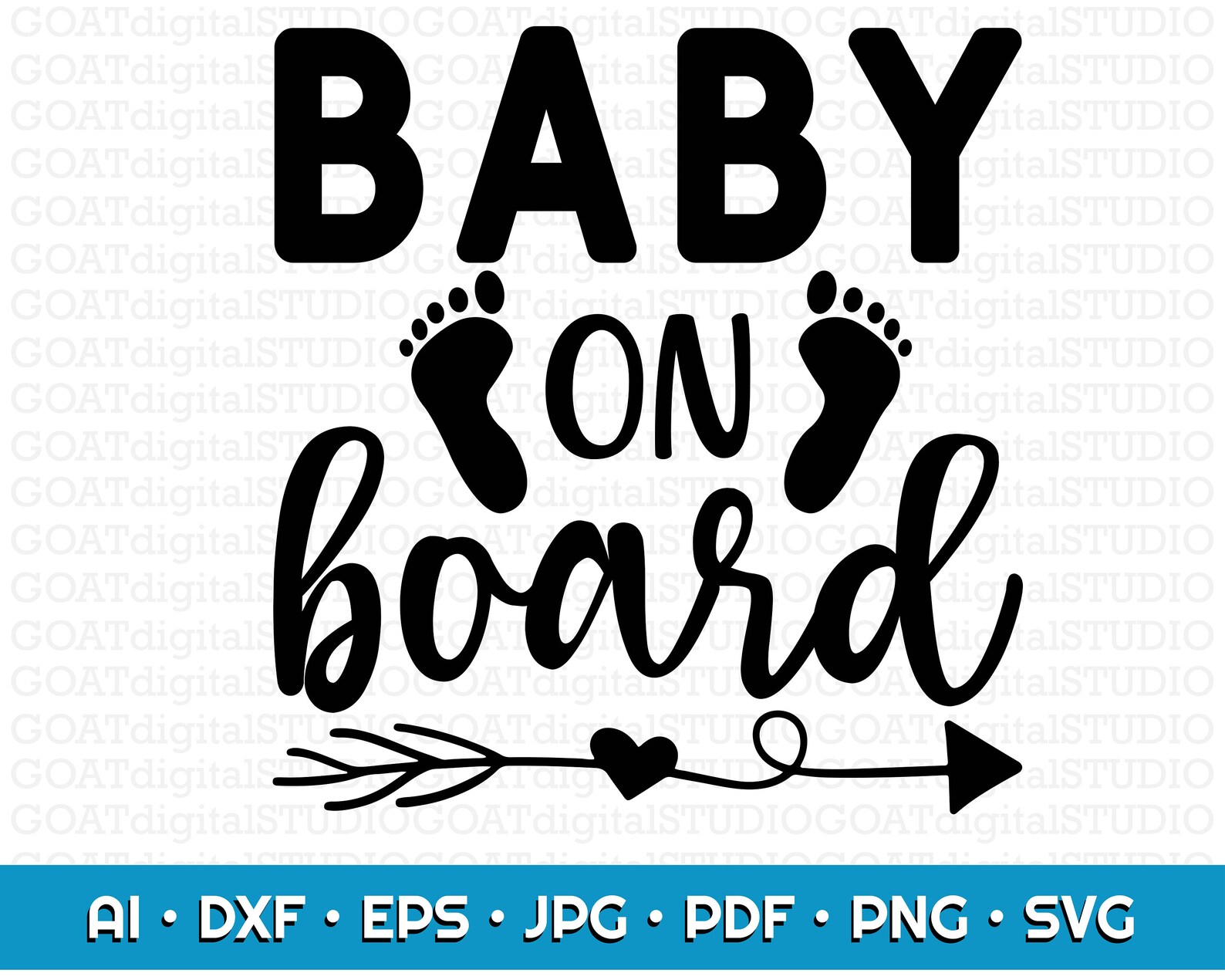 Baby on Board Svg, Baby Footprint Svg, Baby Foot Svg, Footprint Clipart ...