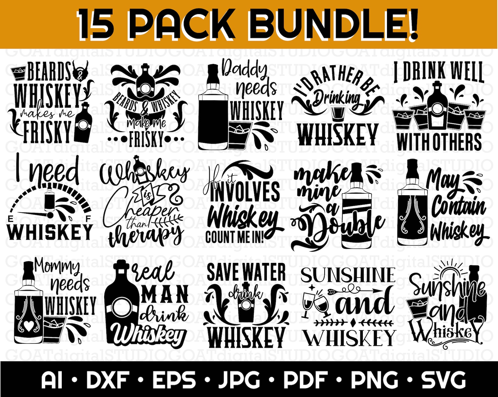 Whiskey Bundle SVG, Whiskey Svg, Whiskey Lovers, Whiskey Decal, Whiskey ...