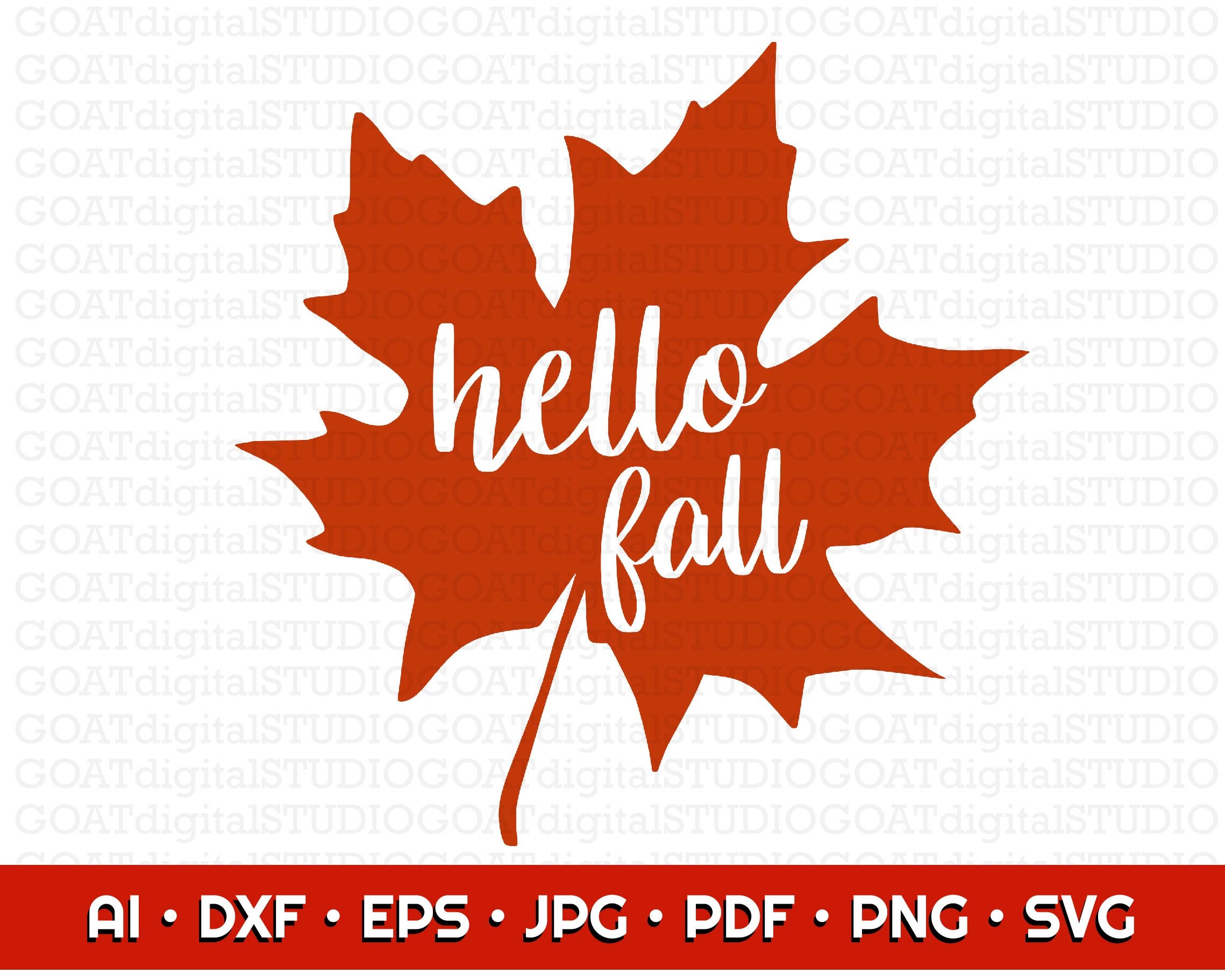 Hello Fall Svg Autumn Svg Thanksgiving Svg Fall Svg - Etsy