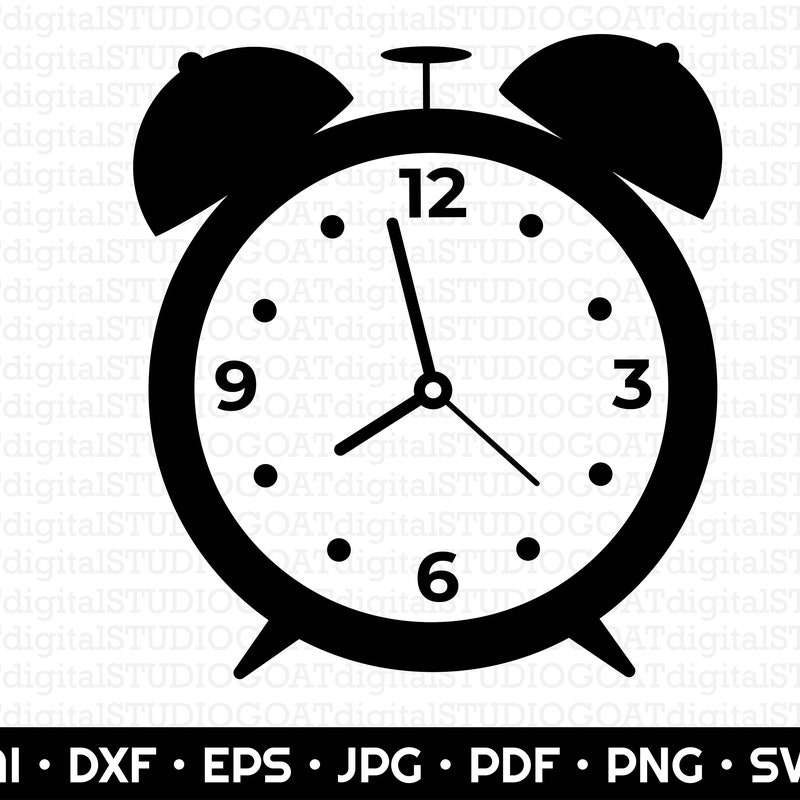 Clock Svg - Etsy