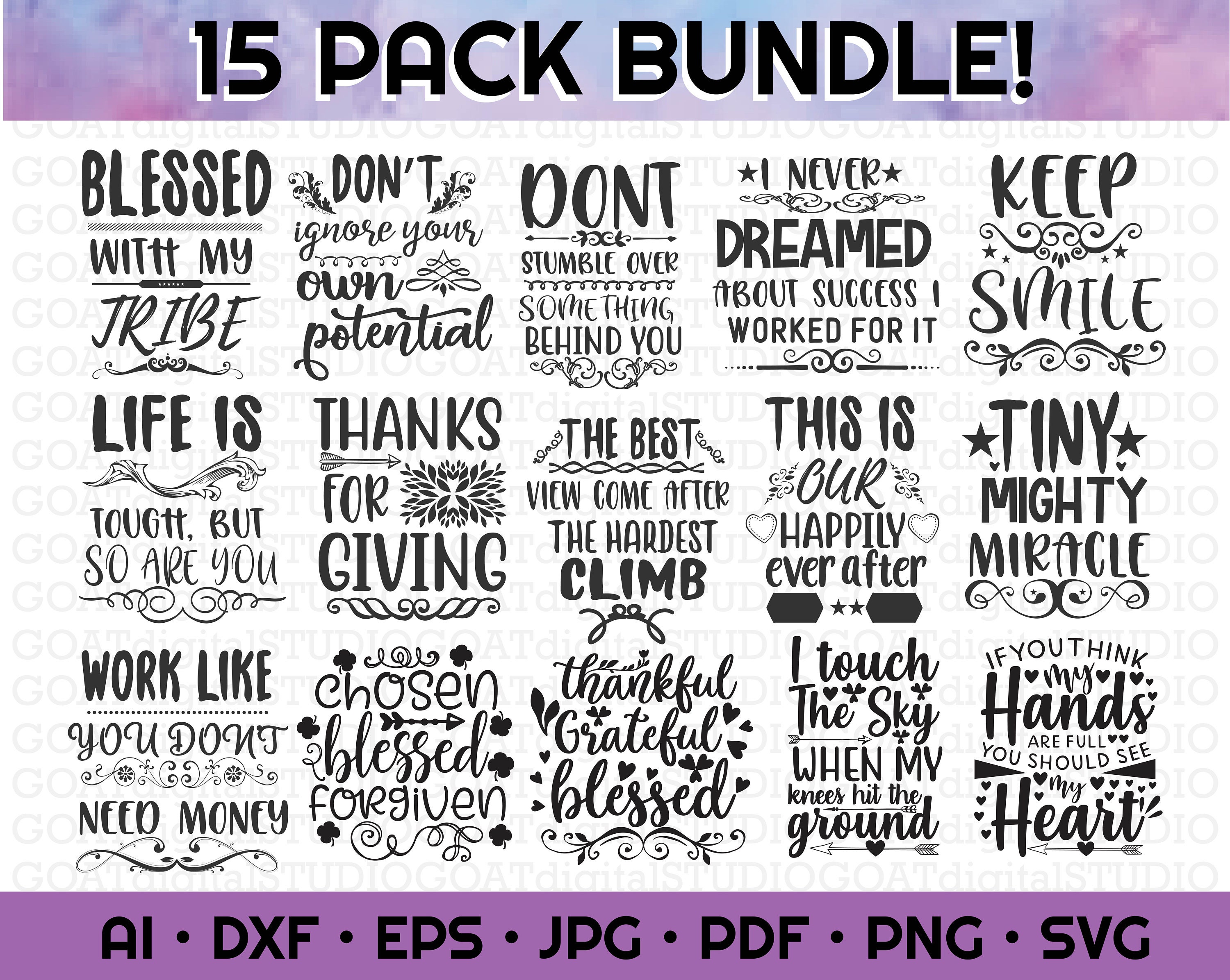 Inspirational Quotes SVG Bundle, Happy Svg, Motivational Quotes SVG ...