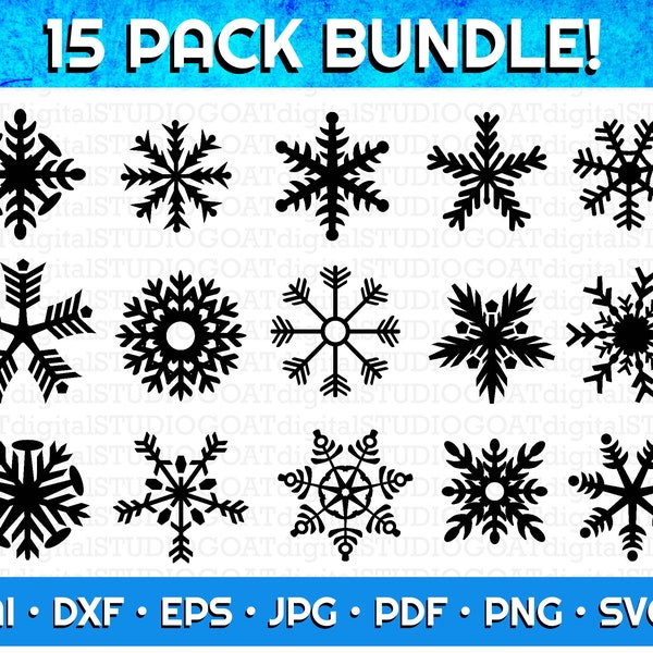 Snowflake Svg - Etsy