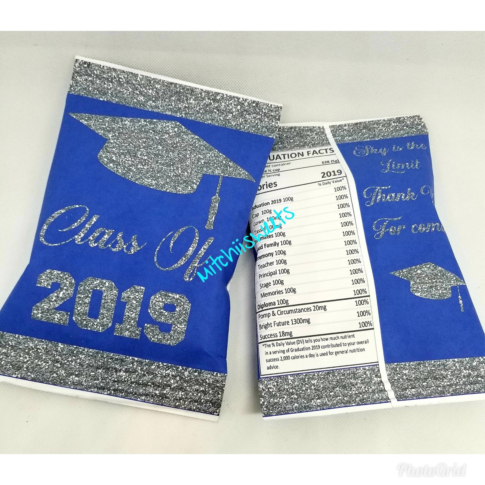 Graduation Favor Bags Graduation Chip Bags Graduation Gifts - Etsy
