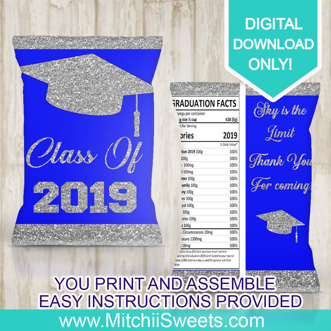 Graduation Favor Bags- Graduation Chip Bags- Graduation Gifts ...