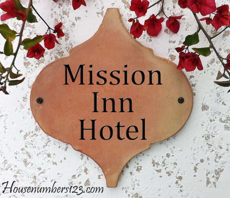 ARABESQUE Terracotta House Address Numbers Spanish Mexican - Etsy