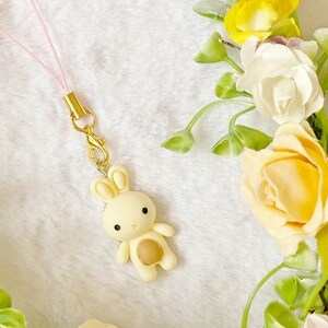 Kawaii Bunny and Teddy Bear Charms Cute Kuma Usagi Keychain - Etsy