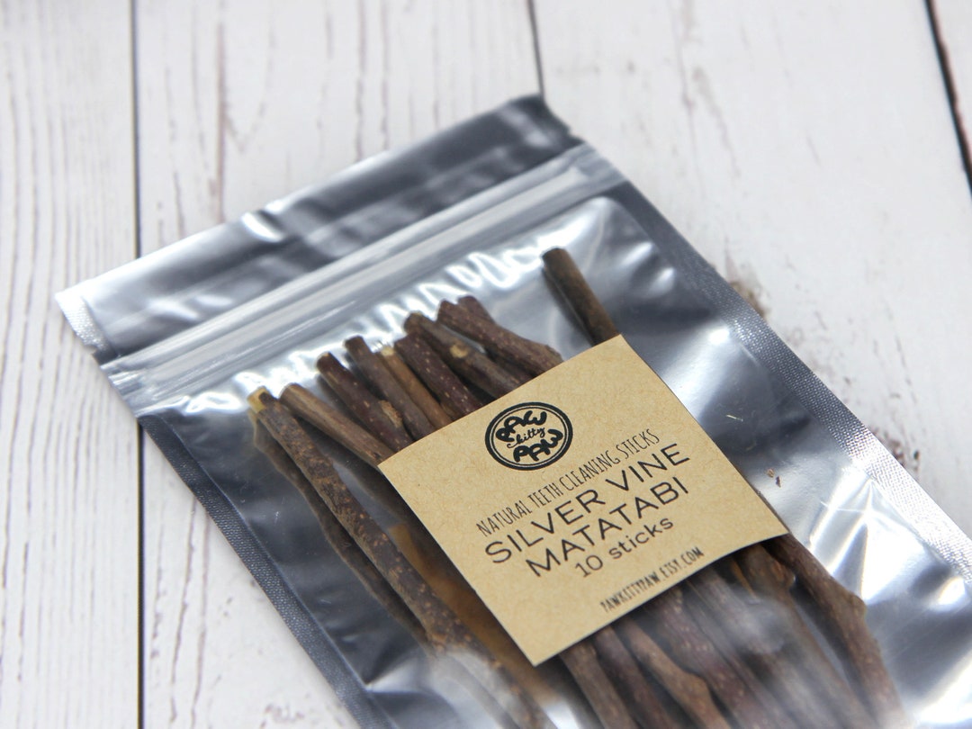 Silvervine Sticks for Cats – Natural Cat Toothbrush & Treats, Matatabi ...