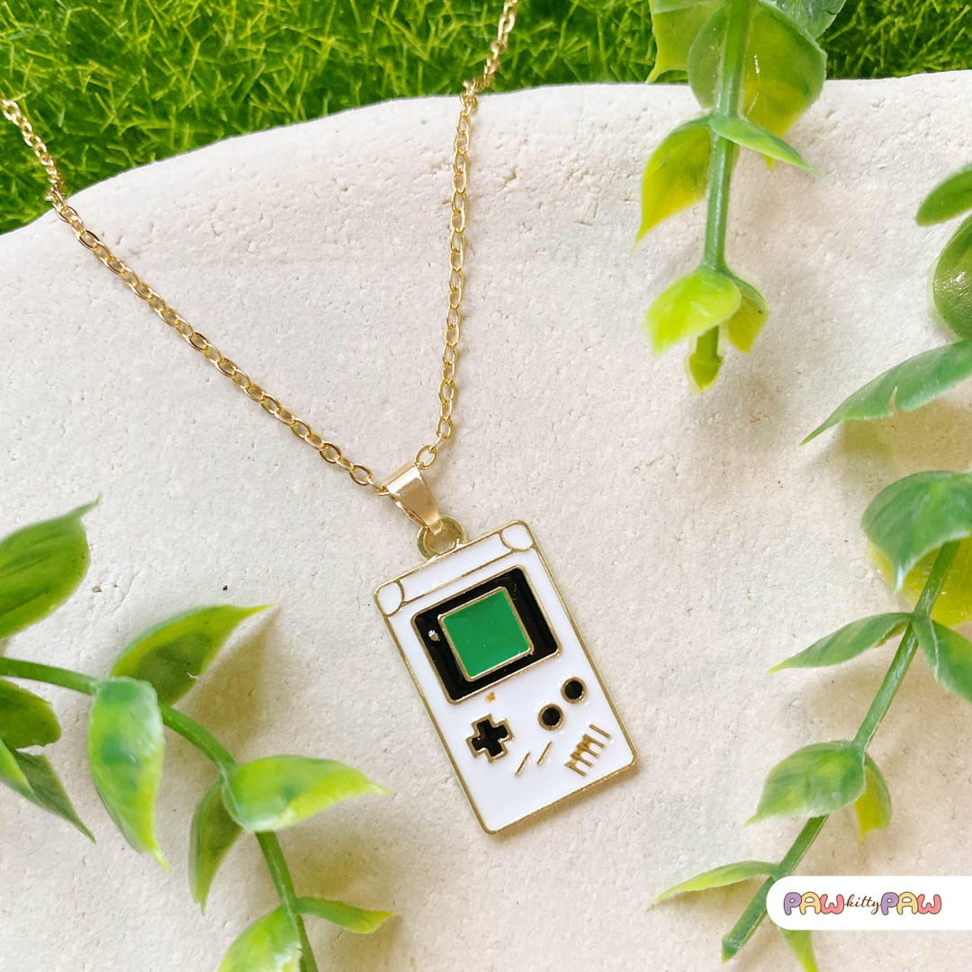 Retro Game Pendant Necklace Enamel Gamer Charm, Vintage Console ...