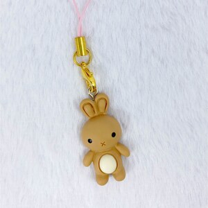 Pca-055-kawaii Bunny and Teddy Bear Charms, Cute Kuma Usagi Keychain, Phone Charm Accessory ...