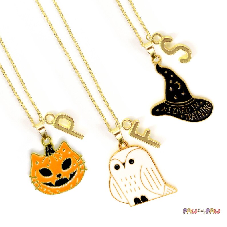 Wizard in Training Charm Necklace – Magic School Enamel Jewelry With ...