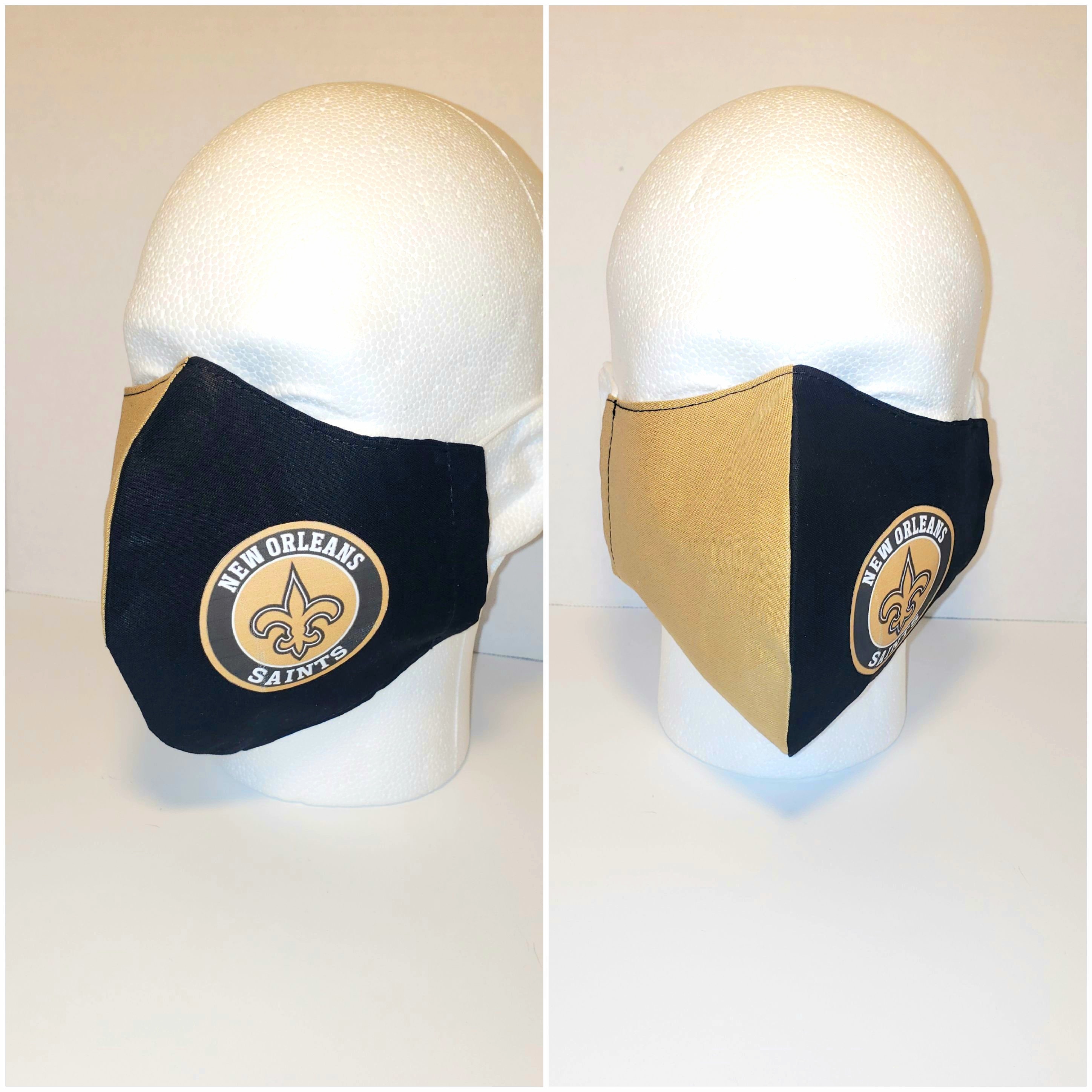 New Orleans Saints Face Mask/ New Orleans Saint/ Saint Face | Etsy