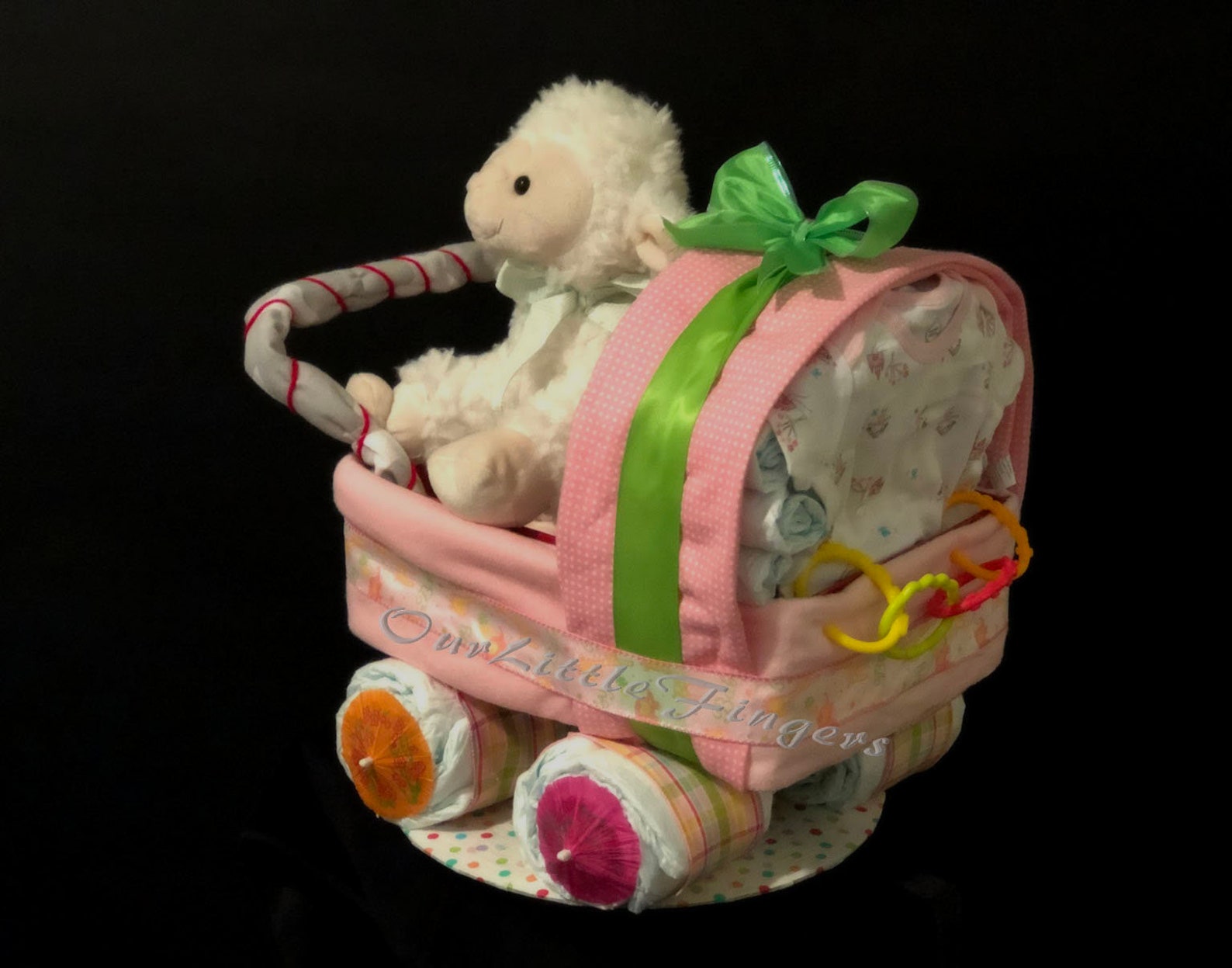 Stroller Diaper Cake Baby Diaper Cake Girl Diaper Cake Baby - Etsy