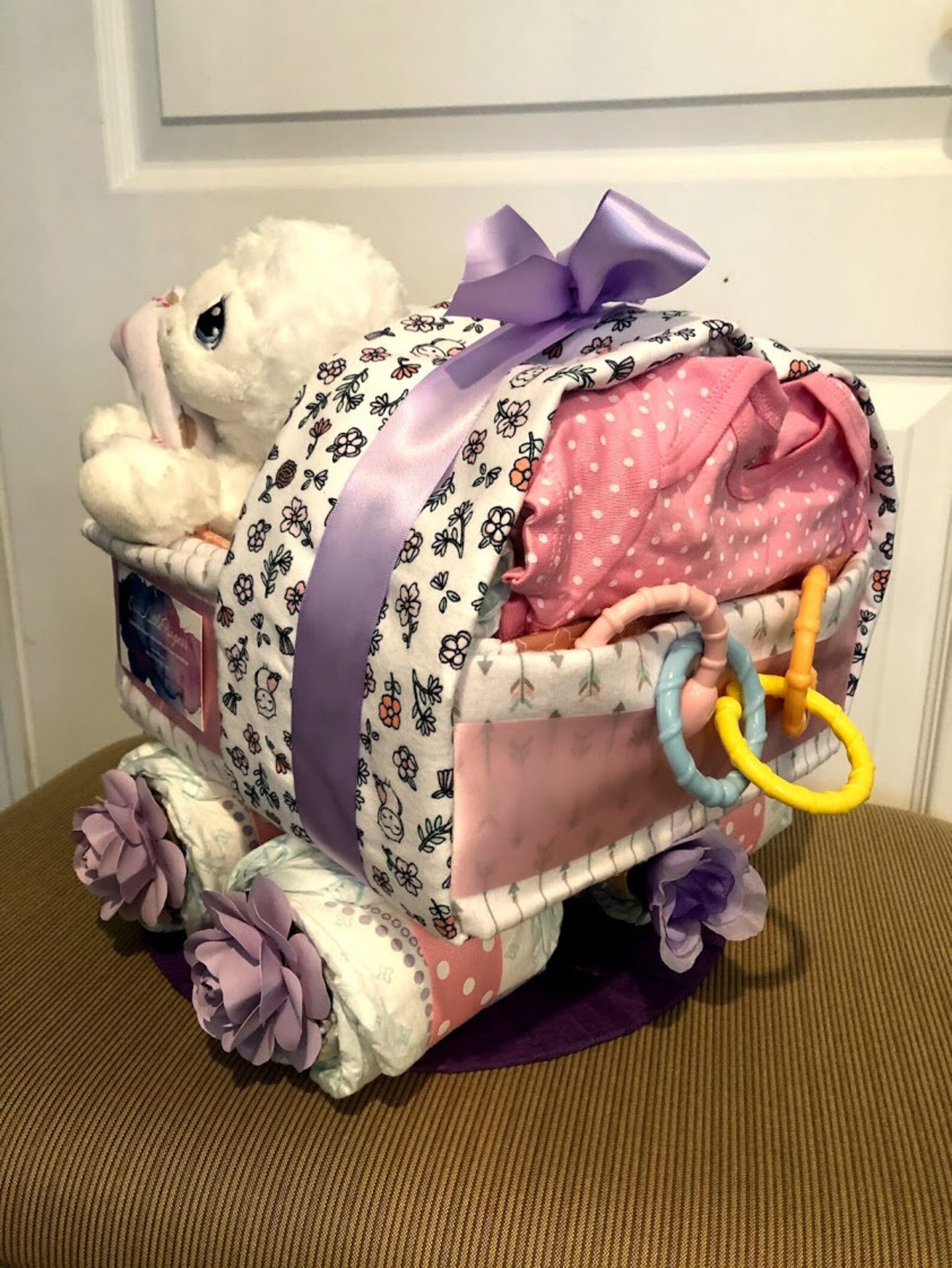 Stroller Diaper Cake Baby Diaper Cake Girl Diaper Cake Baby - Etsy