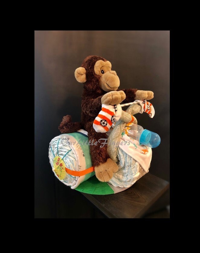 Monkey Made Out Of Diapers