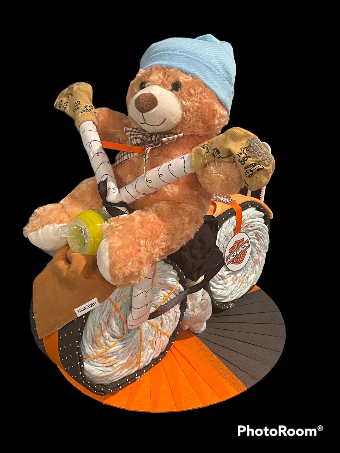 Motorcycle Diaper Cake, Boy Diaper Cake, Unisex Diaper Cake, Baby ...