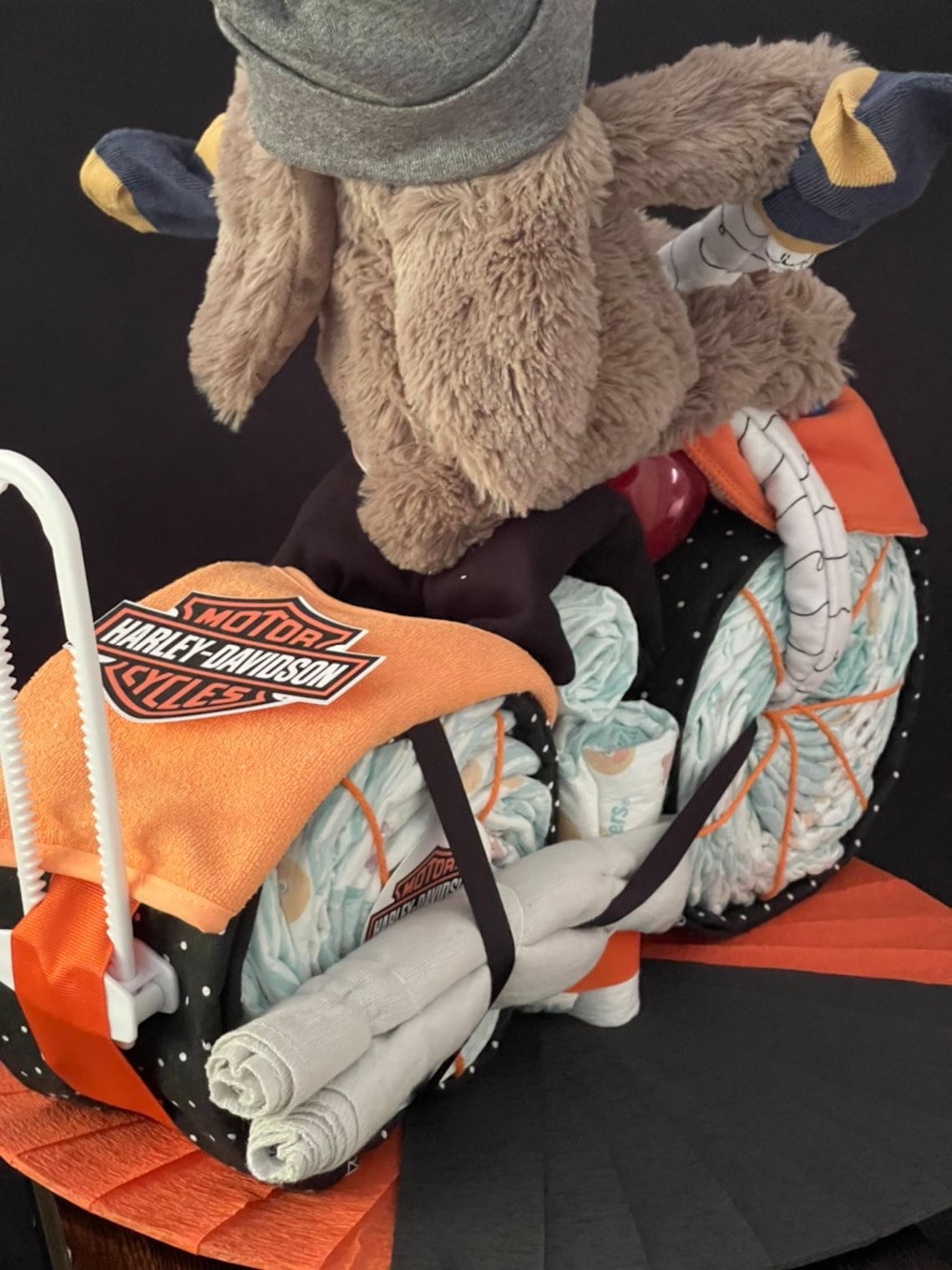 Motorcycle Diaper Cake, Boy Diaper Cake, Unisex Diaper Cake, Baby ...