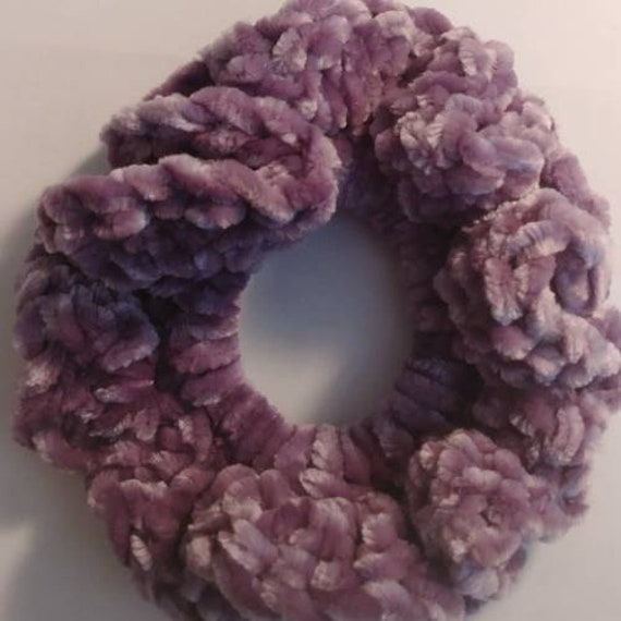 Jumbo Velvet Scrunchie in Lavender Ultra Soft Hair Accessory - Etsy