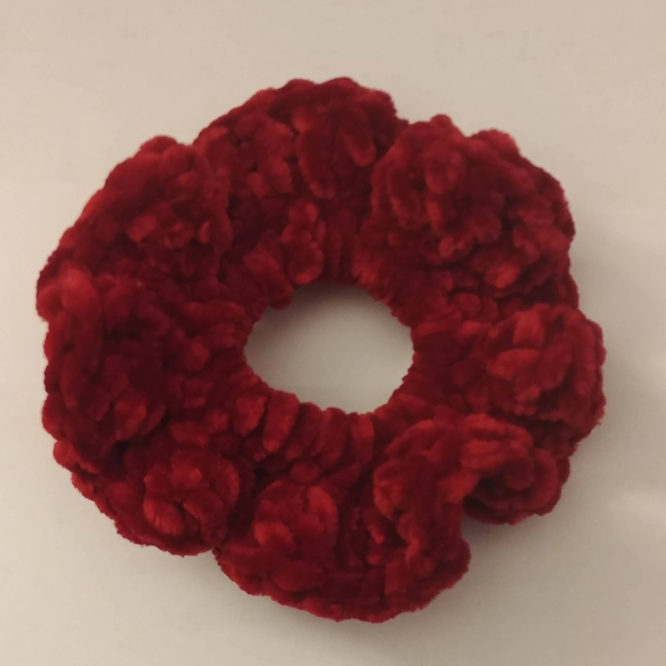 Jumbo Velvet Scrunchie in Red - Ultra Soft Hair Accessory - Available ...