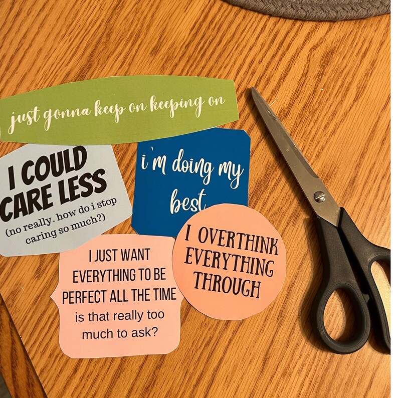 Jumbo Trying My Best Sticker Sheet Doing My Best Caring - Etsy