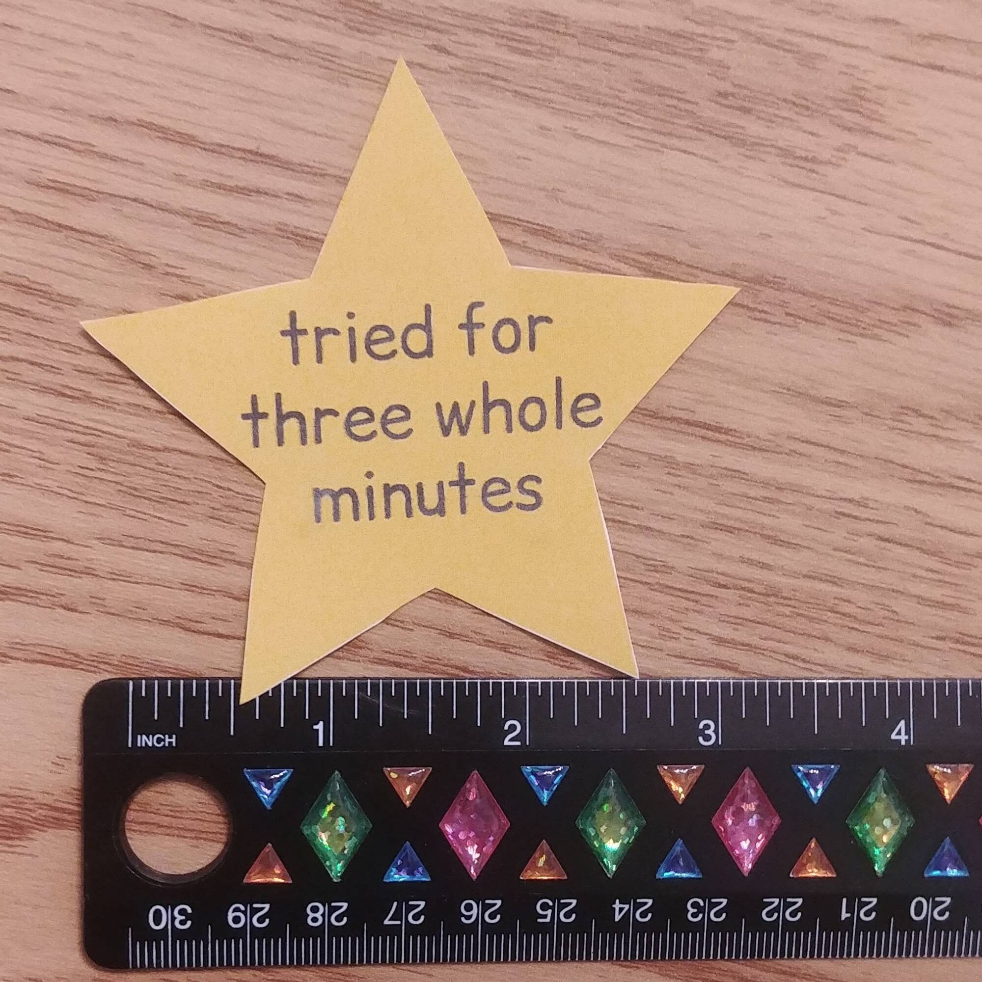 Not Accomplishment Star Sticker Sheet With 6 Jumbo Stickers Funny, Lazy ...