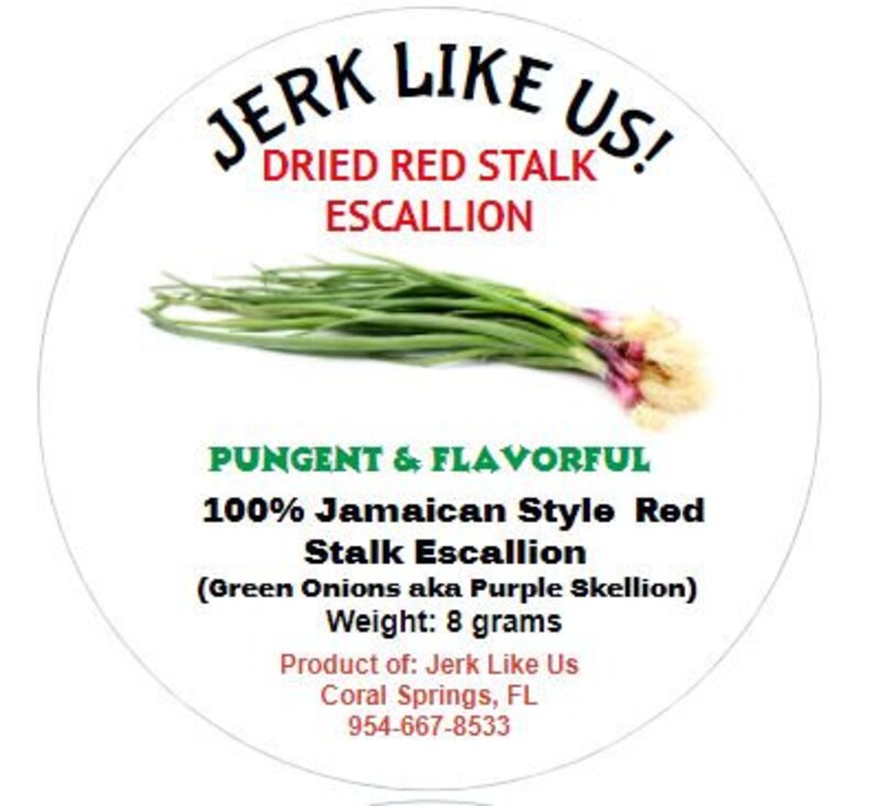 DRIED Red Stalk Escallion- 8 Grams OR 30 Grams/1 Oz. - Etsy
