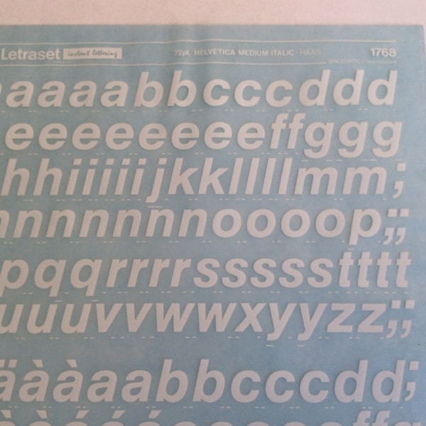 Letraset Sheet - Etsy