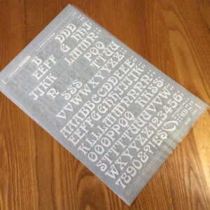 Vintage Letraset Dry Transfer White Instant Lettering Sheet 2369 Art ...