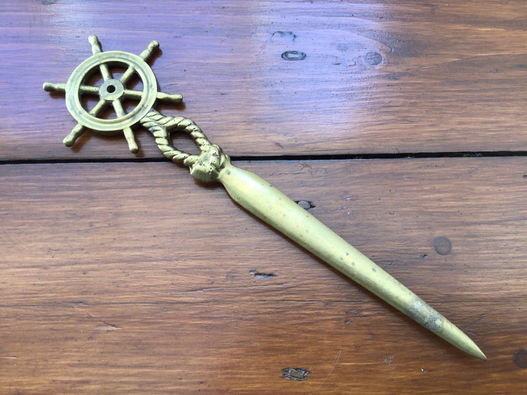 Old Maritime Navy Themed Page Marker Page Turner Desk Accessory Vintage ...